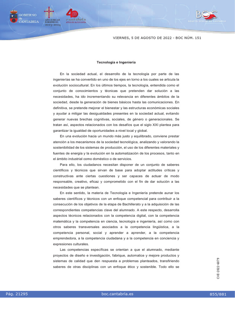 CURRICULO TECNOLOGIA E INGENIERIA | PDF