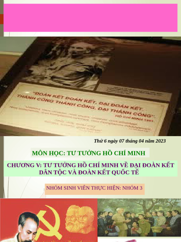 Tu Tuong HCM Ve Dai Doan Ket Dan Toc Va Dai Doan Ket Quoc Te | PDF
