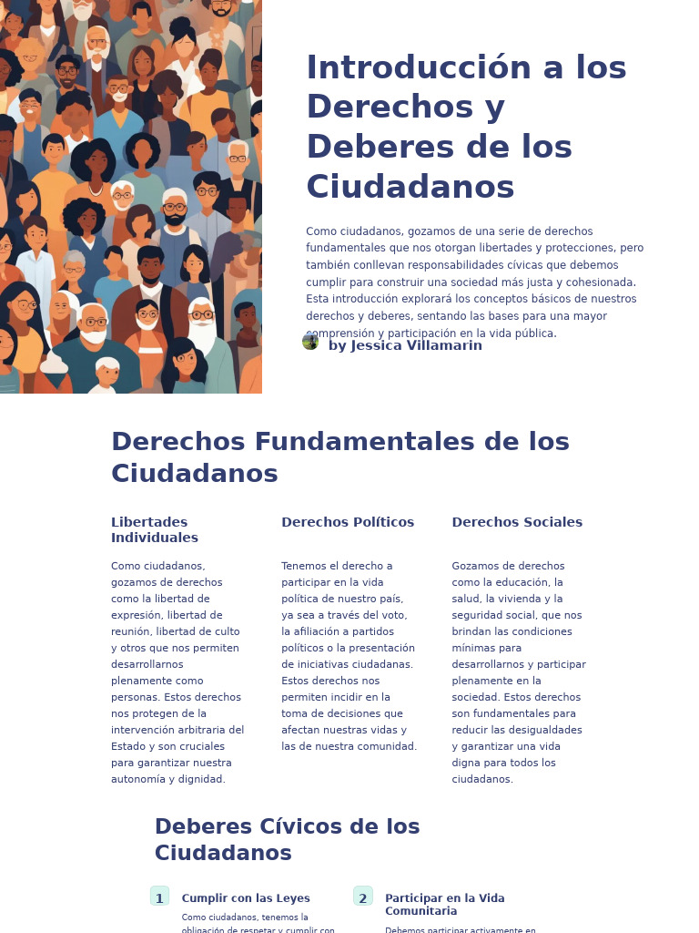 GUIA 1 Deberes y Derechos de Los Ciudadanos | PDF