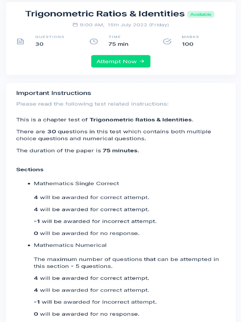 7.trigonometric Ratios & Identities | PDF