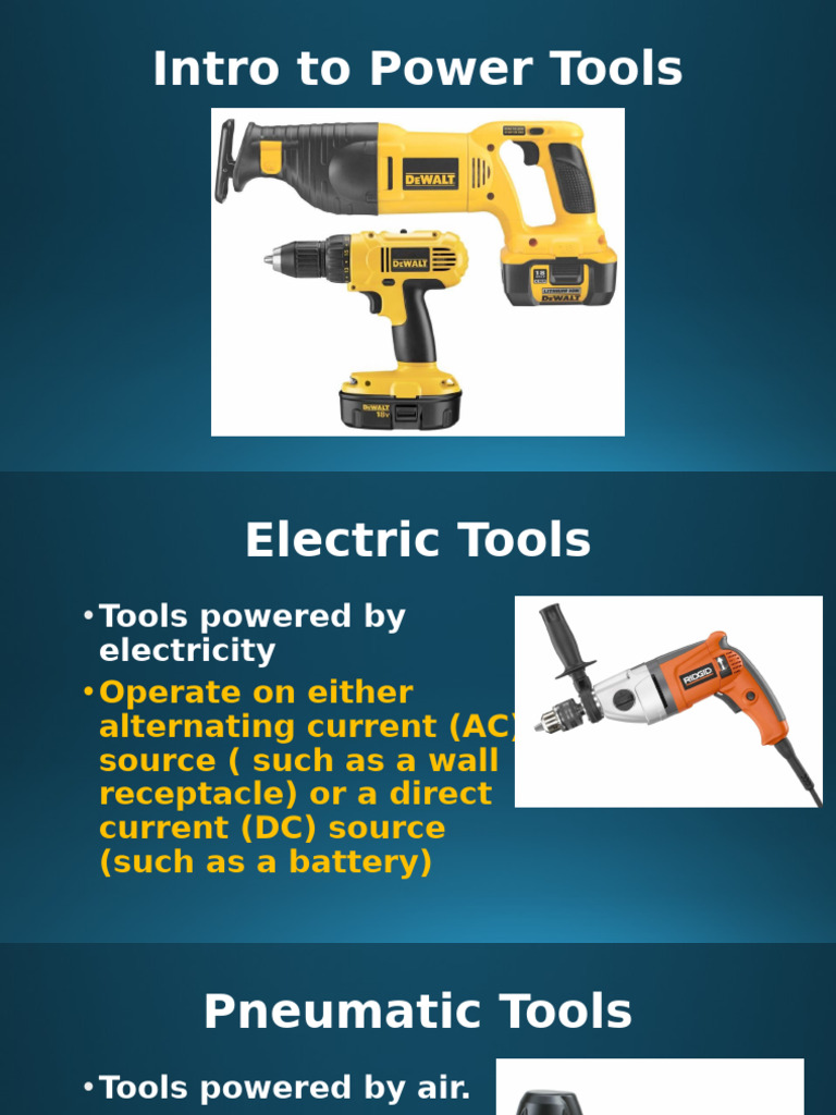 Intro To Power Tools | PDF