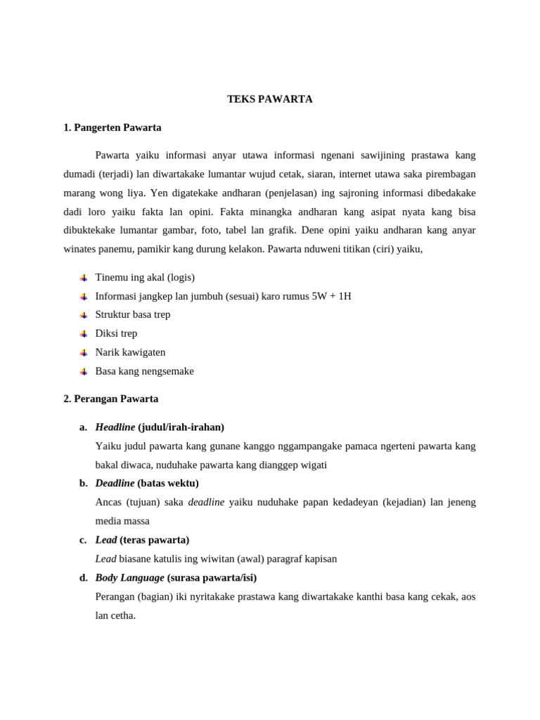 PAWARTA X | PDF