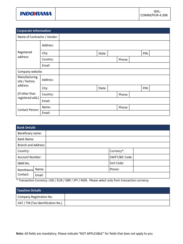 Corporate Information: Indorama Eleme Petrochemicals Limited | PDF