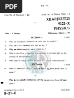 Tallentex 2025 Physics Sample Paper Class X | PDF