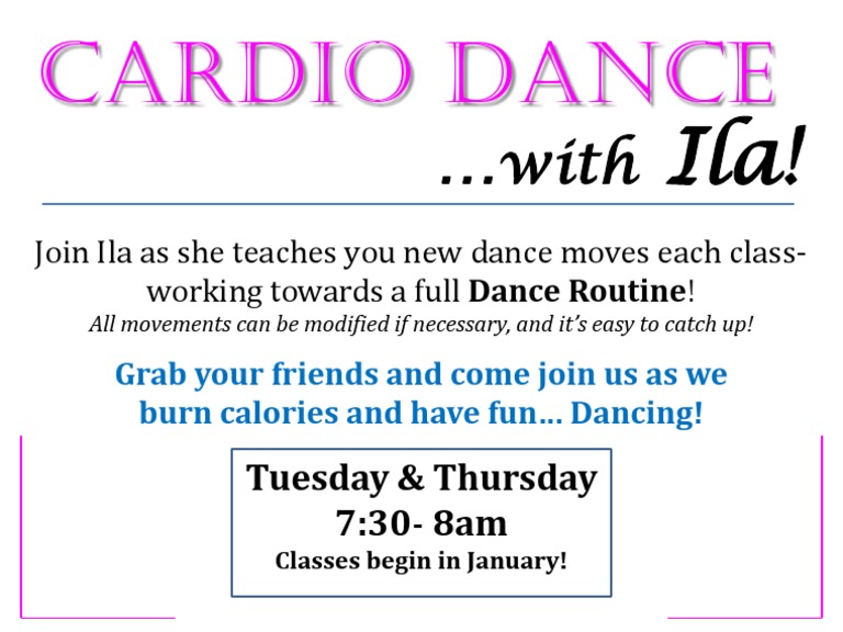 Cardio Dance Classes with Ila | PDF | Language Arts & Discipline ...