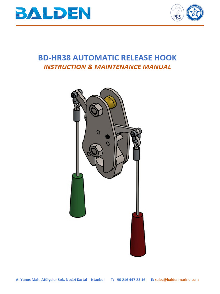 BALDEN HR38 - Manual | PDF