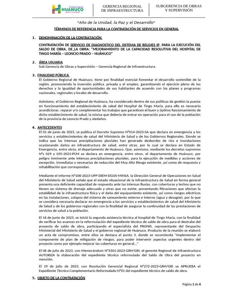 TDR Diagnostico Sistema Relojes Ip | PDF