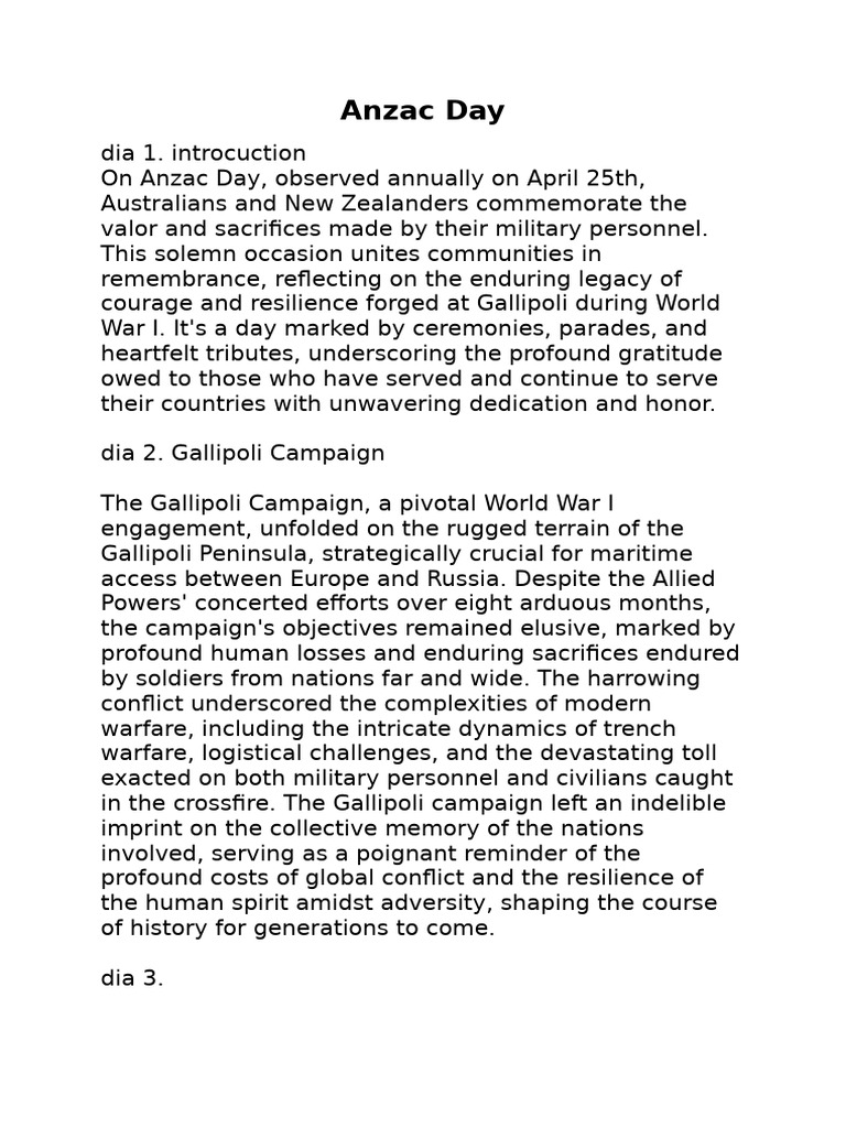 Anzac Day | PDF