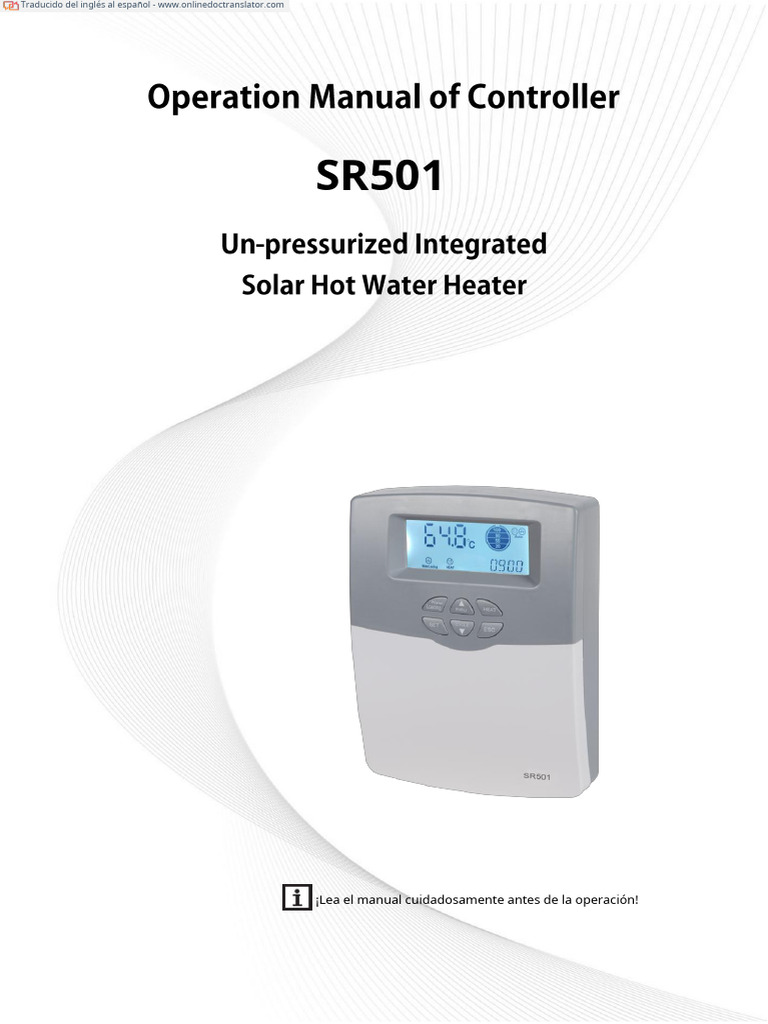 Manual Sw-Sr501.en - Es | PDF