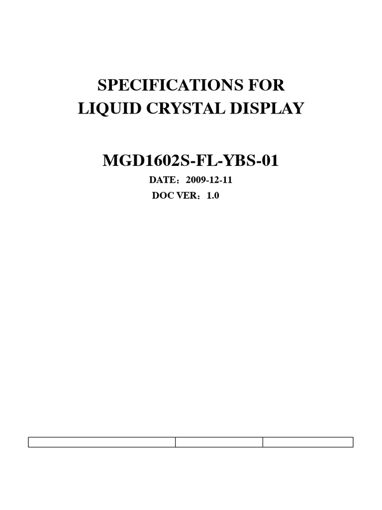 LCD Big Number | PDF