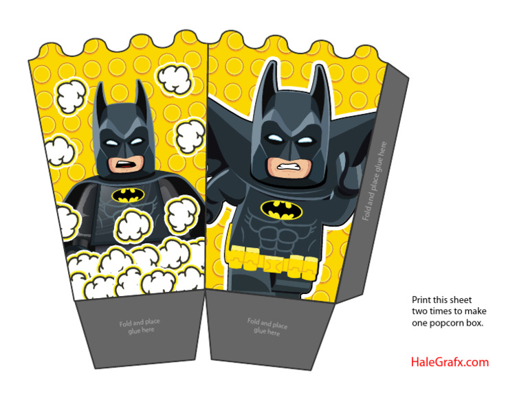 Lego Batman Popcorn Box | PDF