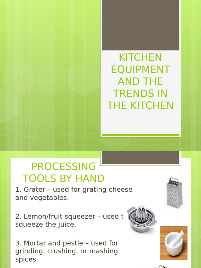 Essential Kitchen Equipment Guide | PDF | Grilling | Cookware And Bakeware