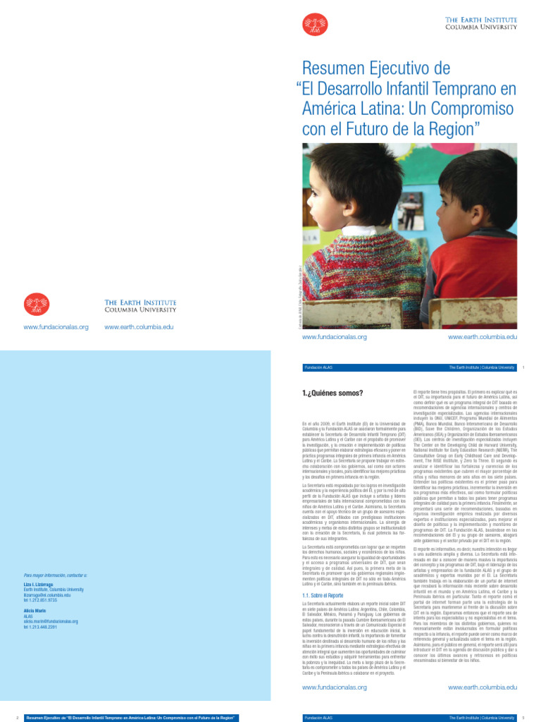 El Desarrollo Infantil Temprano en ALC-un Compromiso Con El Futuro de La Región | PDF