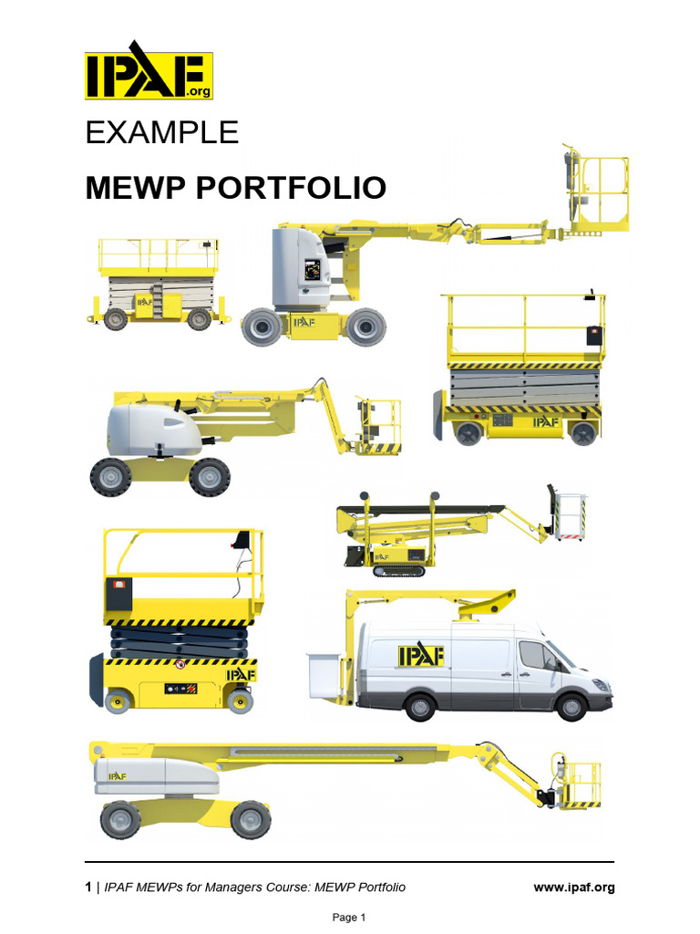 MEWPs 4 Managers Delegate Workbook | PDF