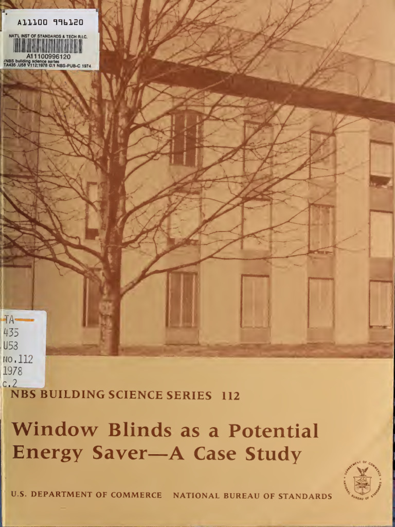 Window Blinds As A Potential Energy Saver | PDF