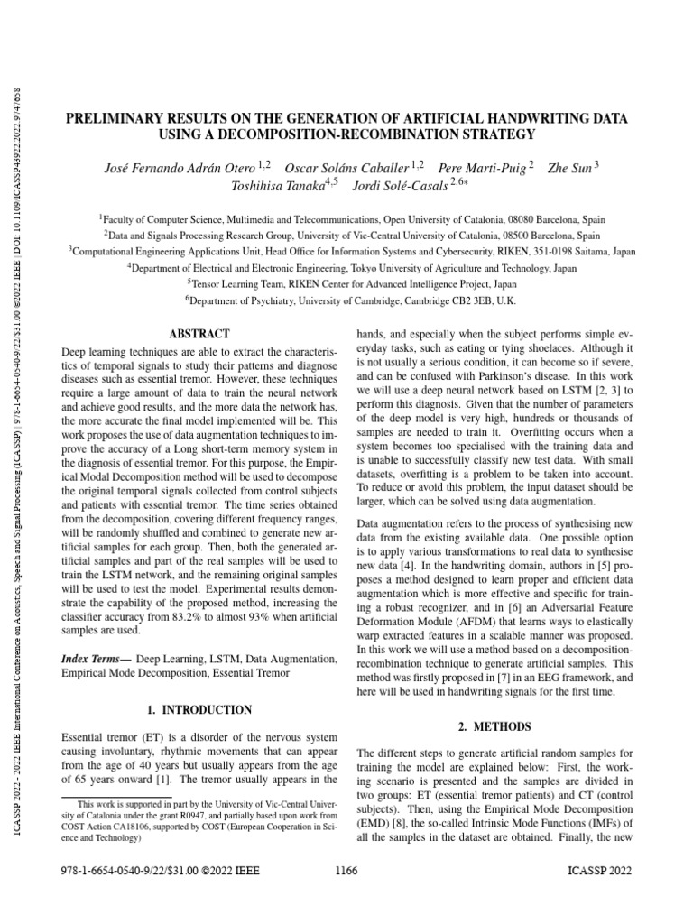 Preliminary Results On The Generation of | PDF | Sensitivity And Specificity | Applied Mathematics
