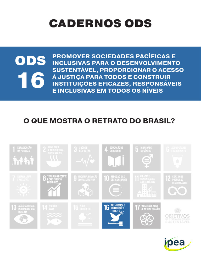 Cadernos ODS Objetivo 16 | PDF