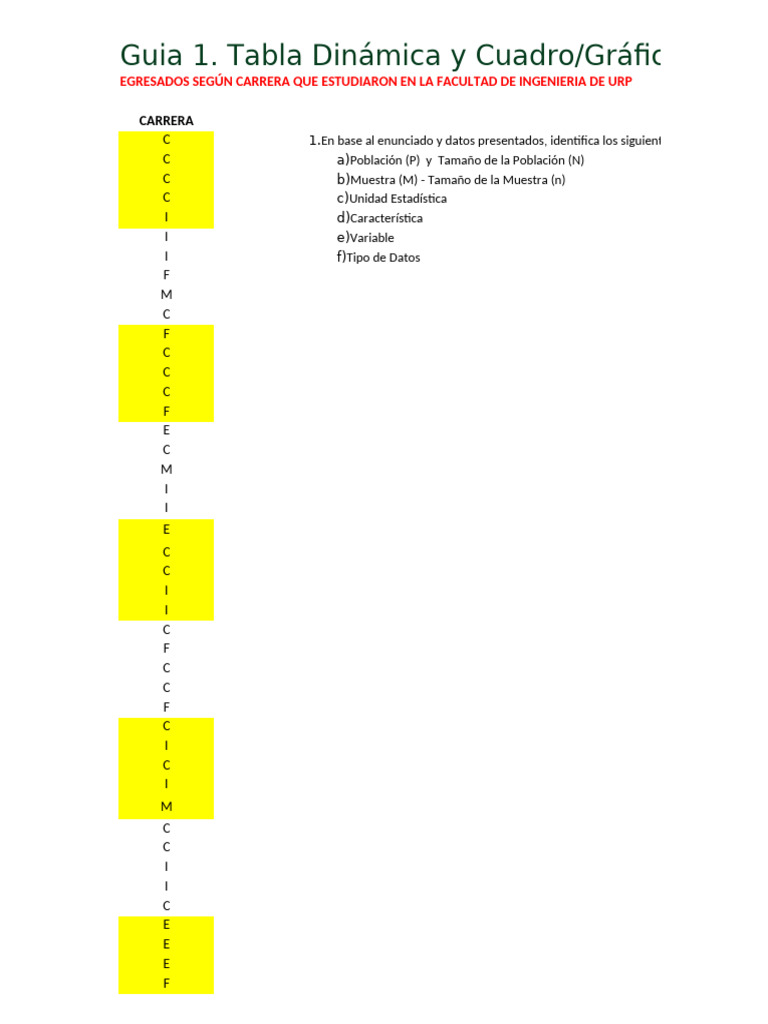 Datos Guia 1 Lab EyP - Datos Una Var 2024-2 | PDF
