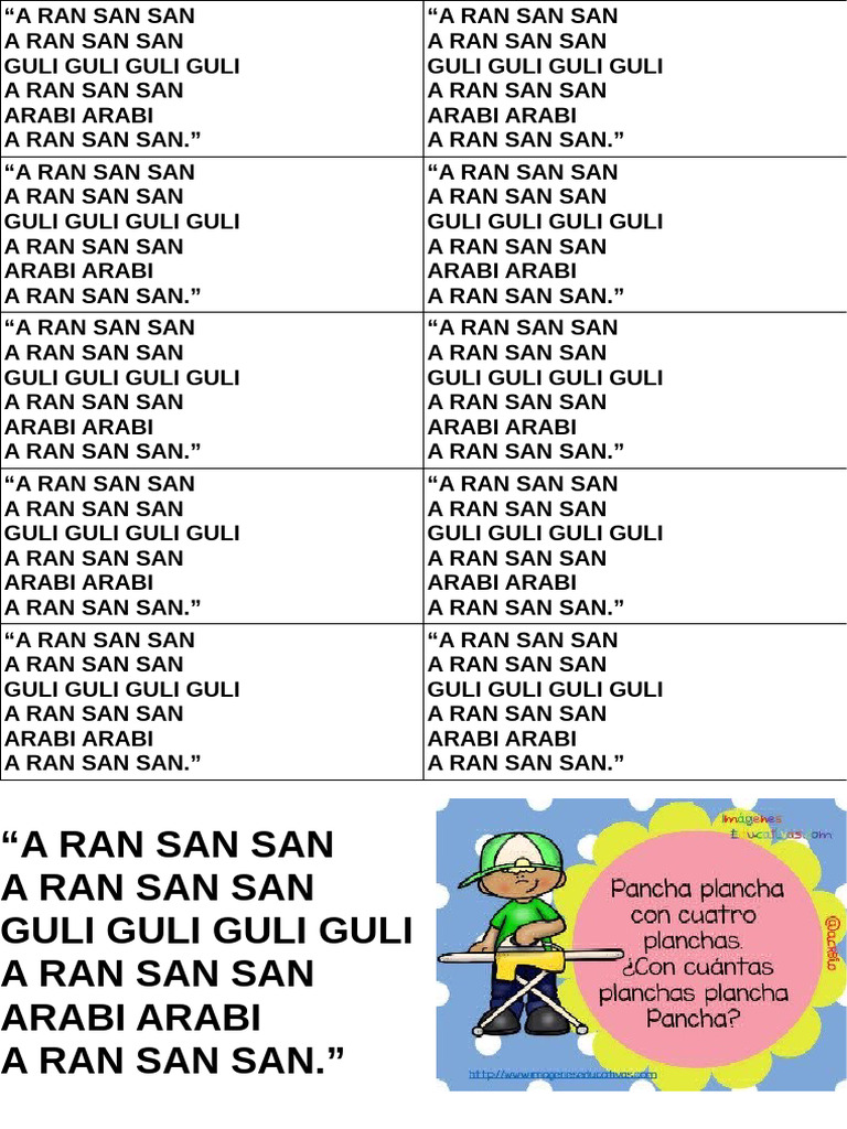 Actividades - Rimas | PDF