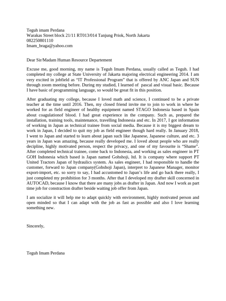 Statement of interest | PDF