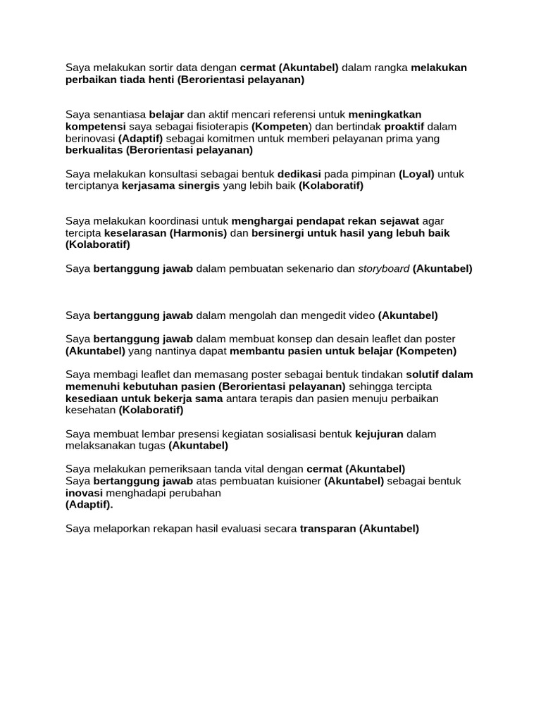 Contoh Kalimat Afirmatif | PDF