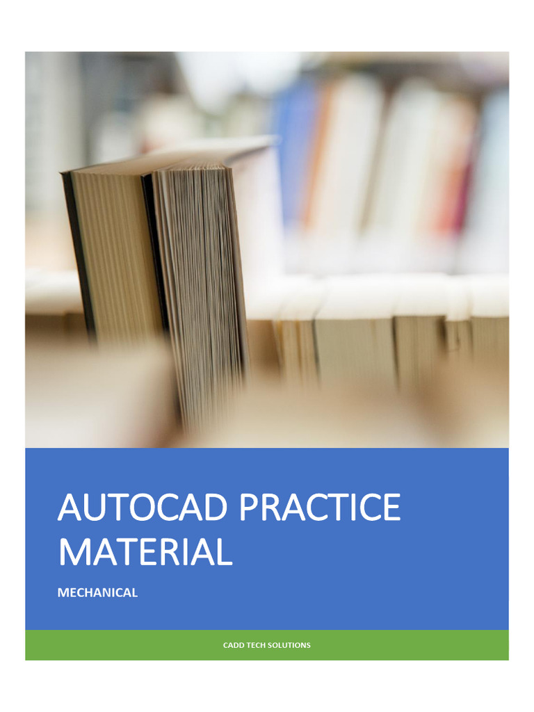 Autocad Practice Material for Engineers | PDF | Gear | Art