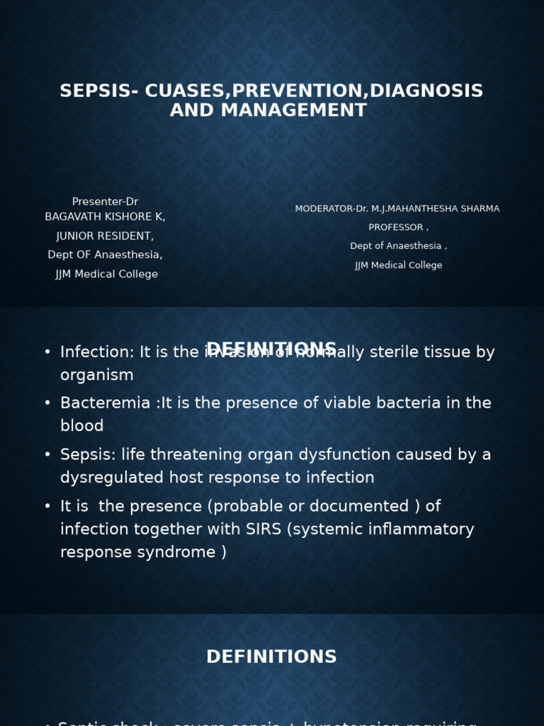 Sepsis | PDF