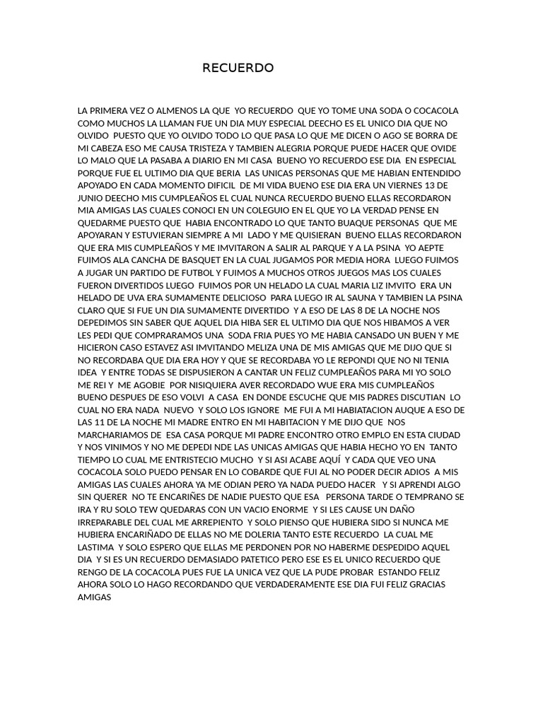 RECUERDO | PDF