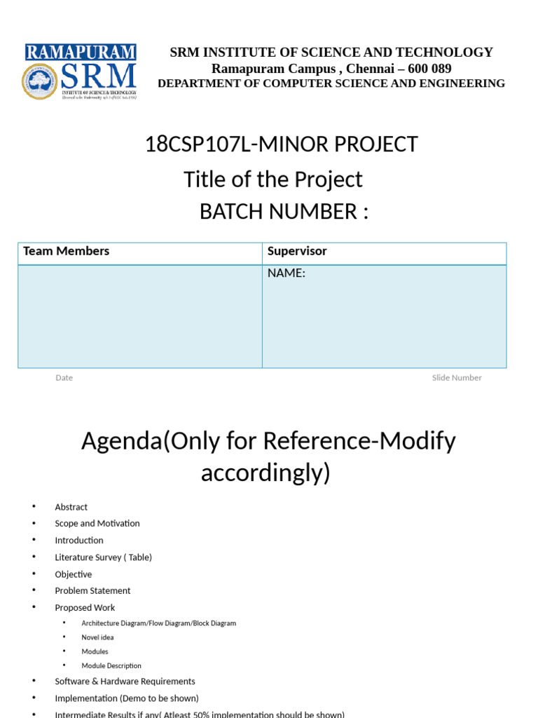 Second Review PPT Template | PDF