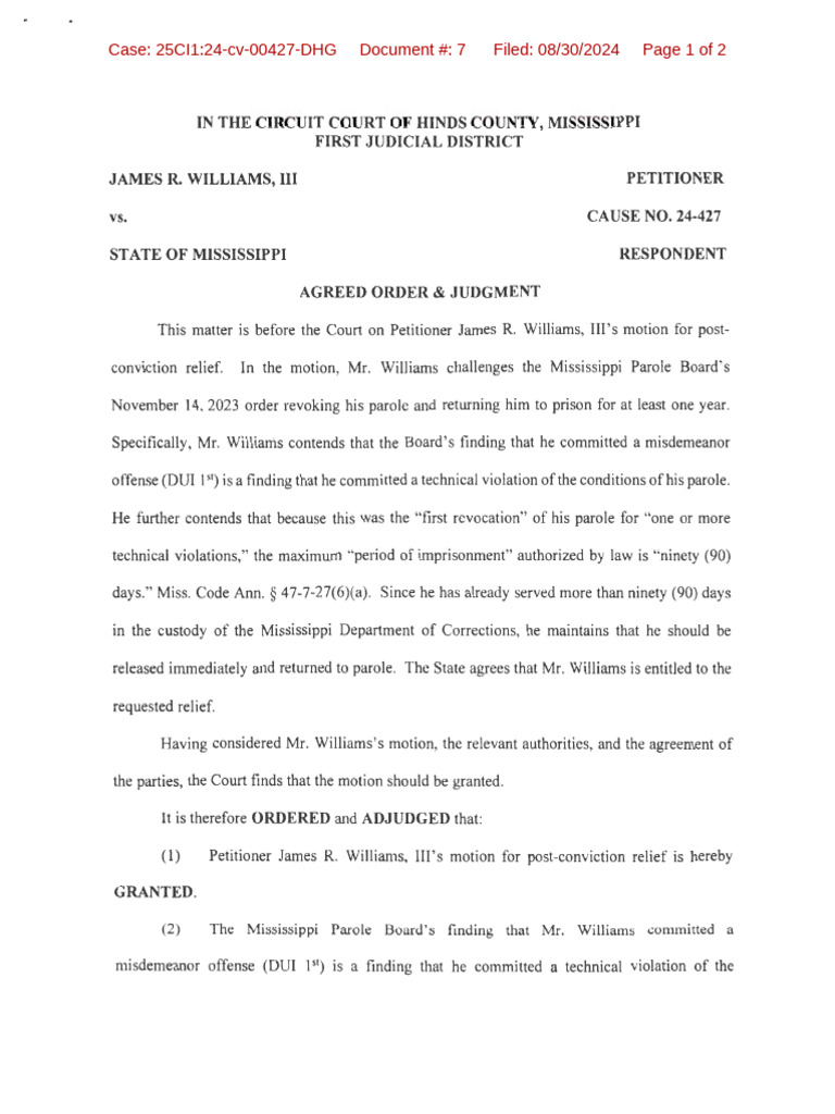 James Williams File Pdf Juvenile Delinquency Justice