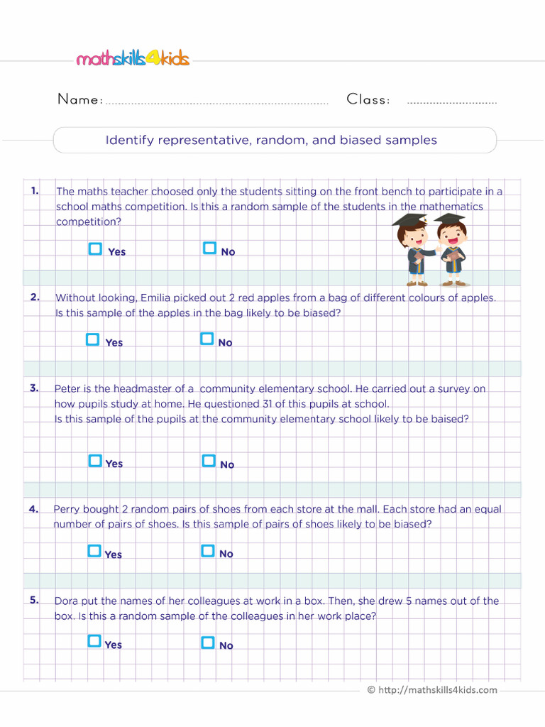 10.identify Representative Random and Biased Samples 8755 | PDF