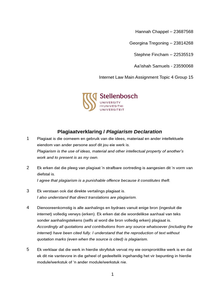 Merc Law 447 Main Assignment | PDF