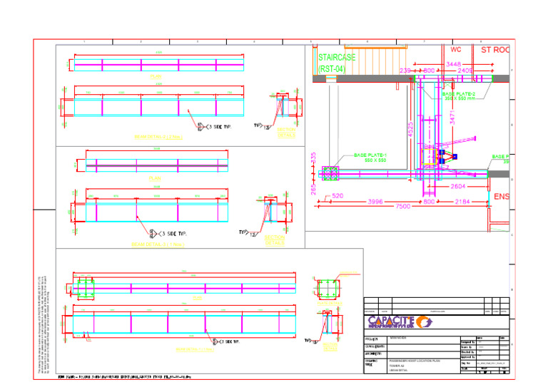 01 M3M Tower-A Passenger Hoist - I-Beam Detail | PDF