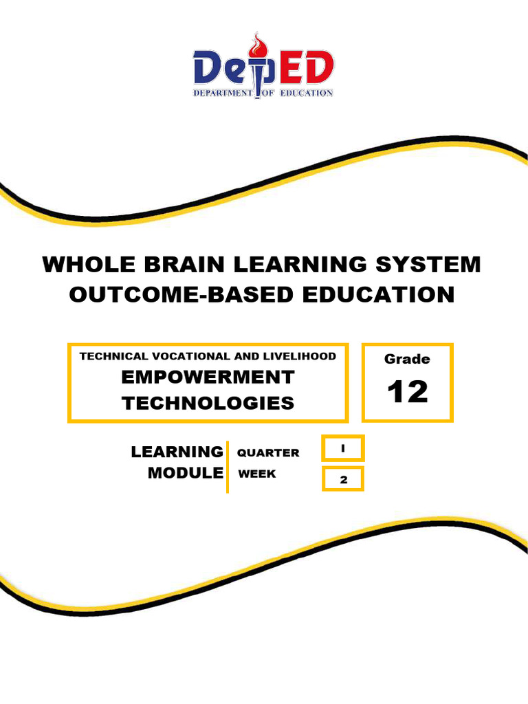 ETECH Q1 Week 2 | PDF