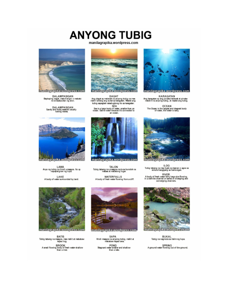 Anyong Tubig | PDF