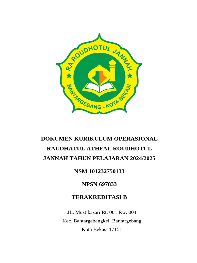 KOM RA Roudhotul Jannah Valid (Terbaru) | PDF