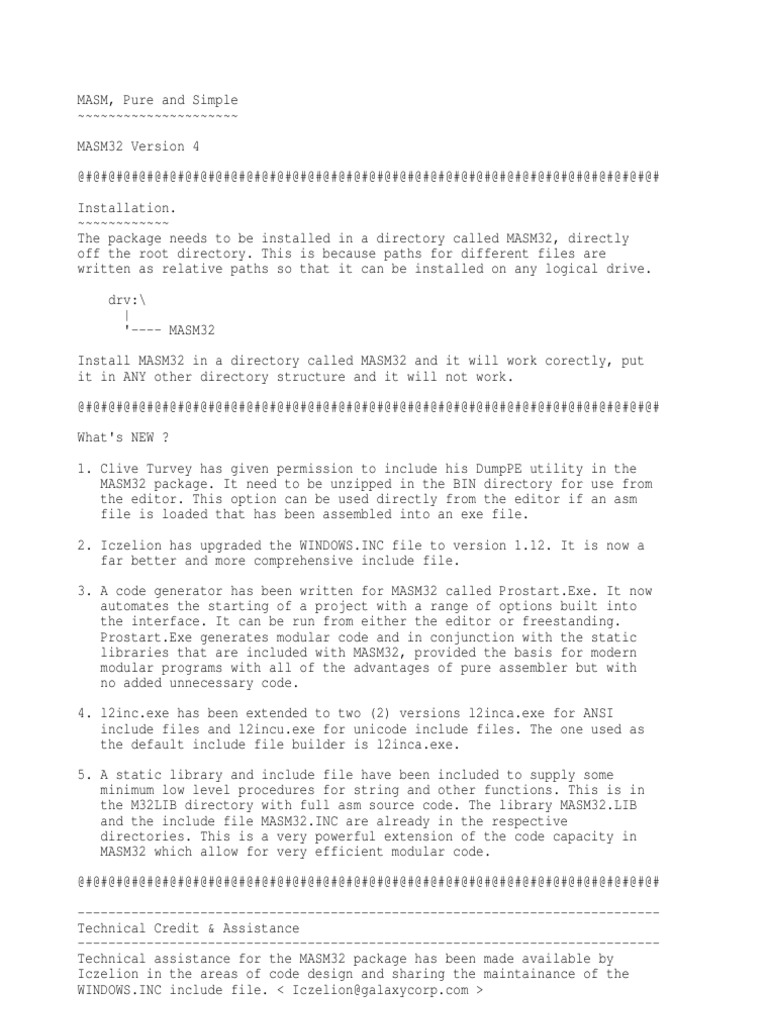 Readme | PDF | Assembly Language | Source Code