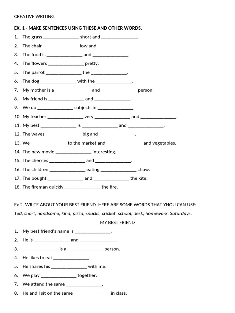 Creative Writing | PDF