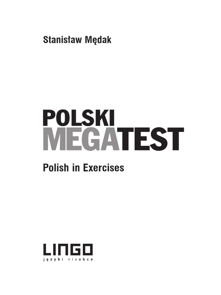 MEGATEST Polish in Exercises | PDF