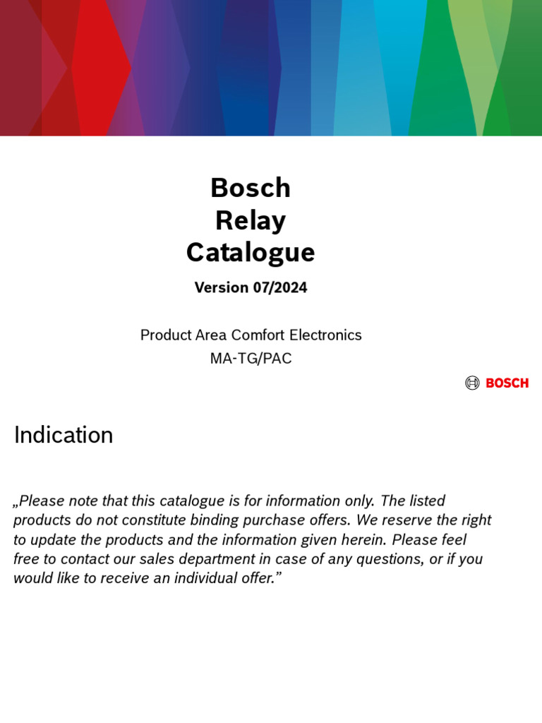 2024 07 09 Relay Catalogue en | PDF