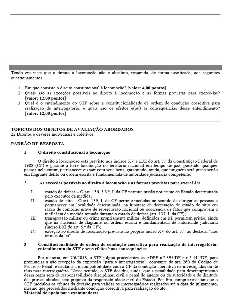 Pcse Prova Oral Delegado Questões | PDF