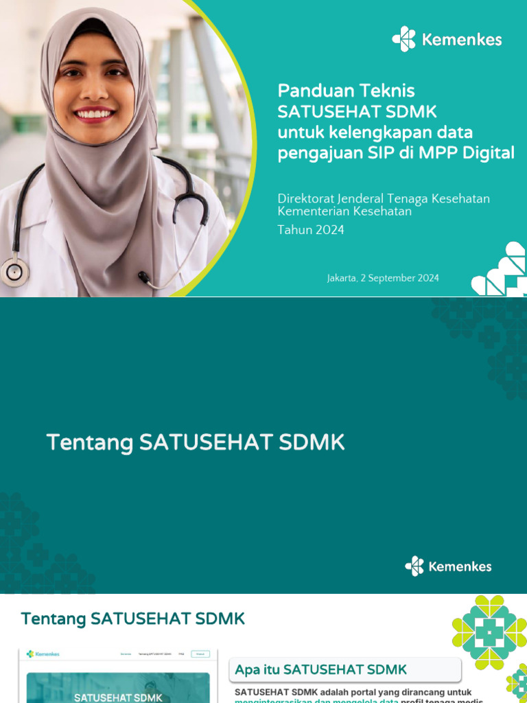 SATUSEHAT SDMK X SISDMK - Pengajuan Tempat Praktik Untuk Pengajuan SIP - v2 | PDF