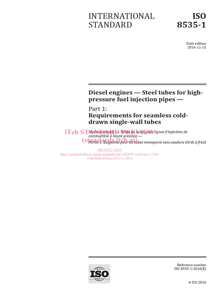 Iso 8535 1 2016 | PDF