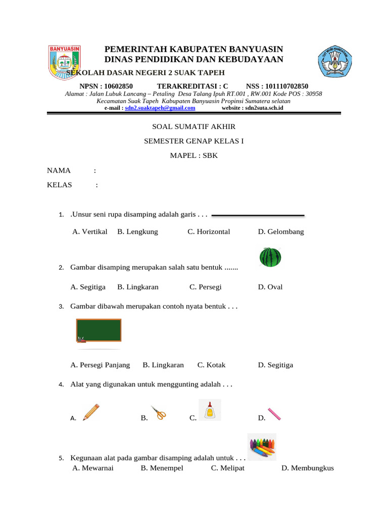 Sas Kelas 1 Semester 2 Pdf