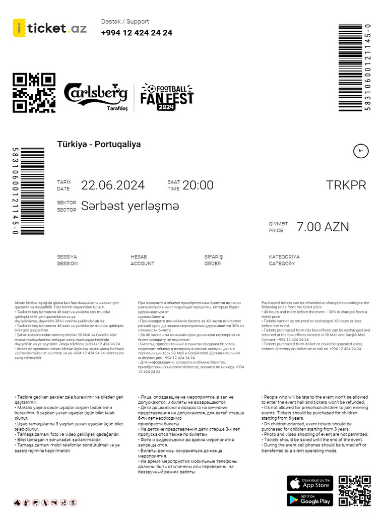 Iticket - AZ Order 3880458 13959294 | PDF