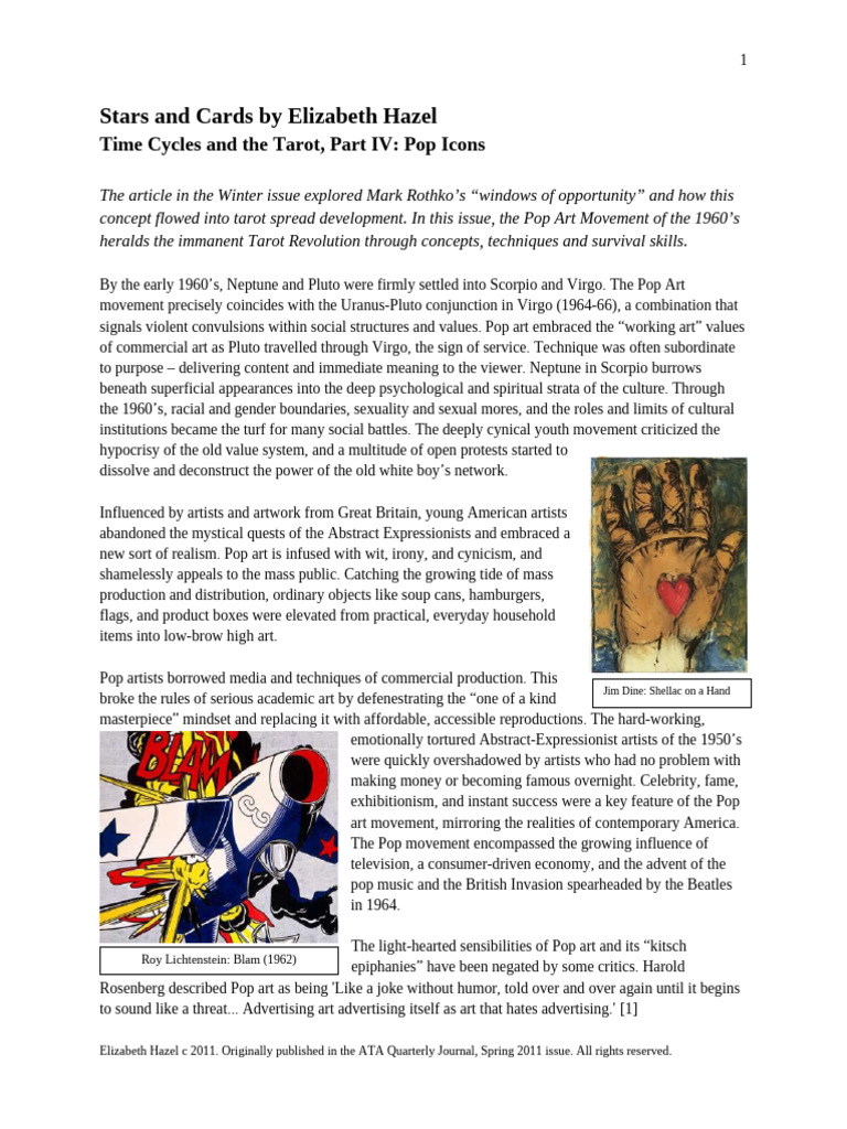 Stars and Cards Time Cycles and The Taro | PDF