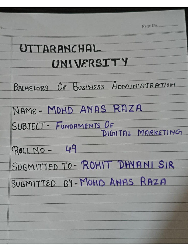 Reasearch Paper 5 Fundament of Digital Marketing | PDF