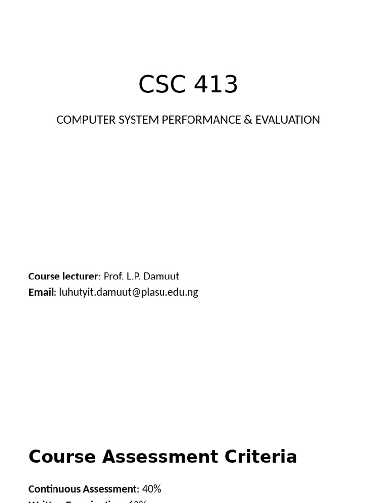 CSC 413CSPE Lecture Notes | PDF