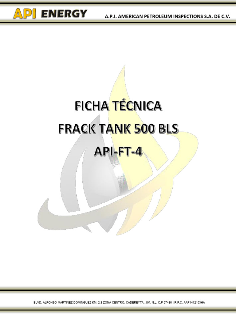 14a. Ficha Tecnica API FT 04 | PDF