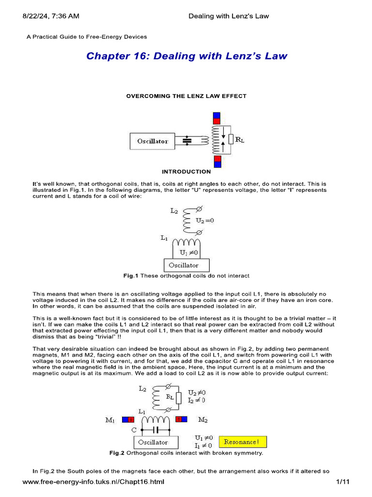 Dealing With Lenz Law | PDF